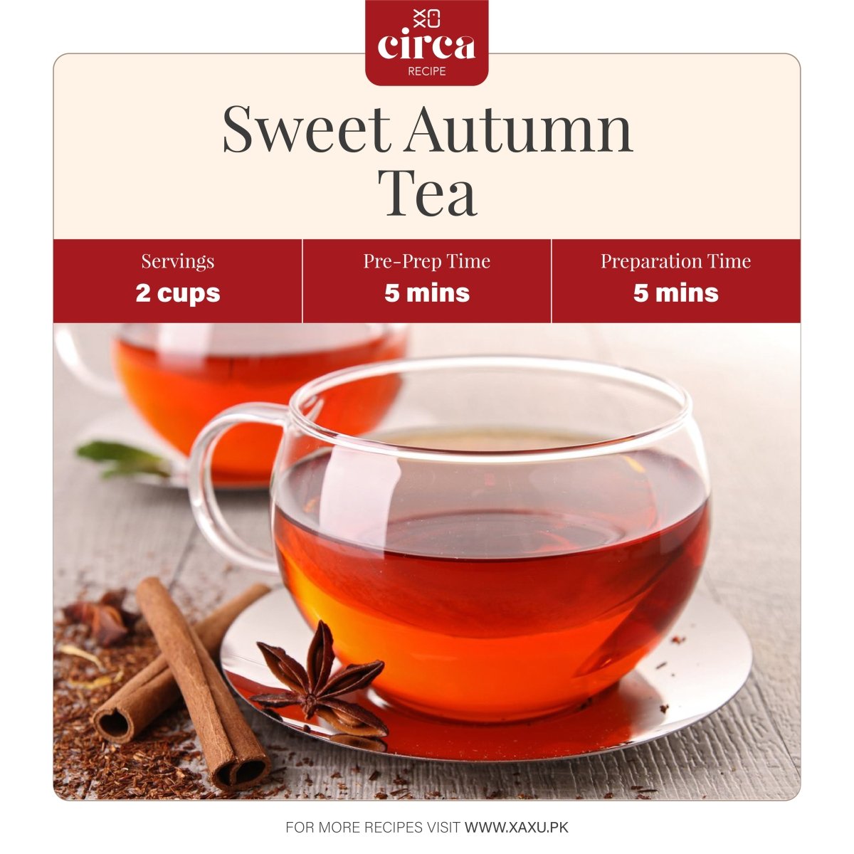 Sweet Autumn Tea Delight – XAXU Pakistan